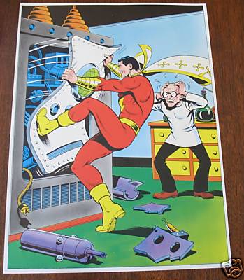 Vintage 1978 CAPTAIN MARVEL Pin up Poster DC Shazam | eBay
