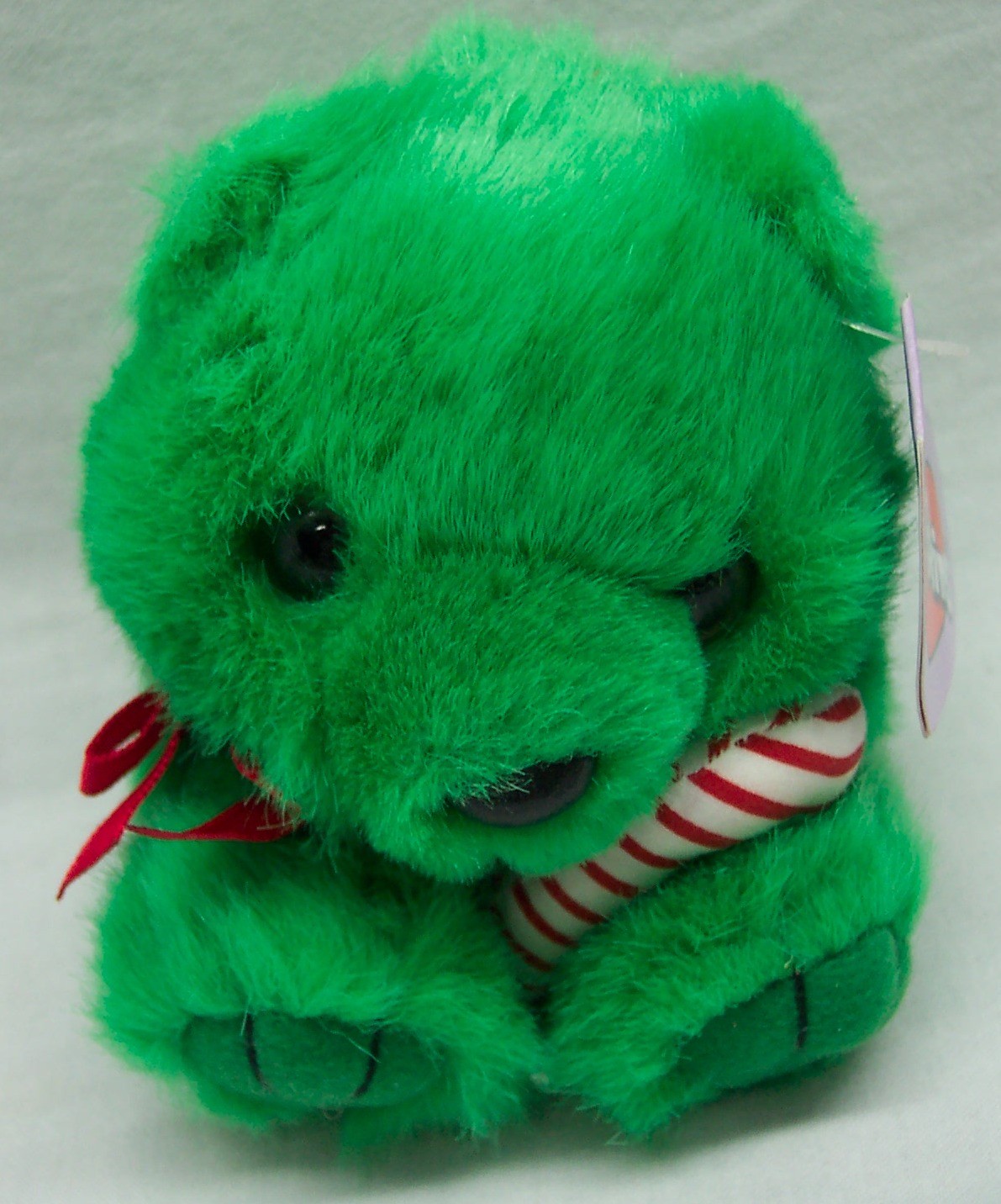 Puffkins JINGLES THE CHRISTMAS GREEN TEDDY BEAR 4" Plush STUFFED ANIMAL ...