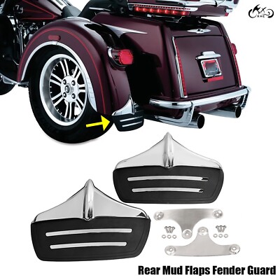 Rear Fender Guard Accents Mud Flaps For Harley Tri Glide Ultra Classic ...