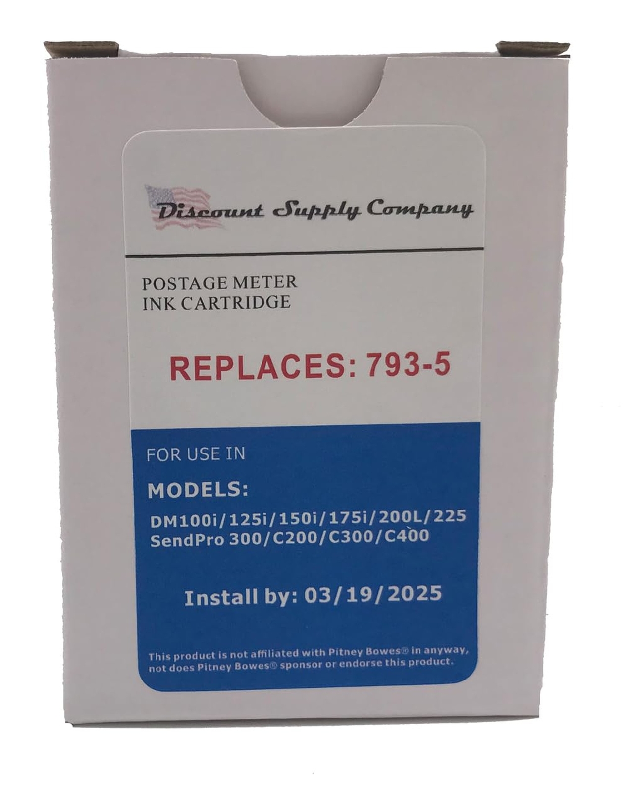 2-pack Pitney Bowes Compatibe 793-5 Red Ink Cartridge for P700 Dm100i ...