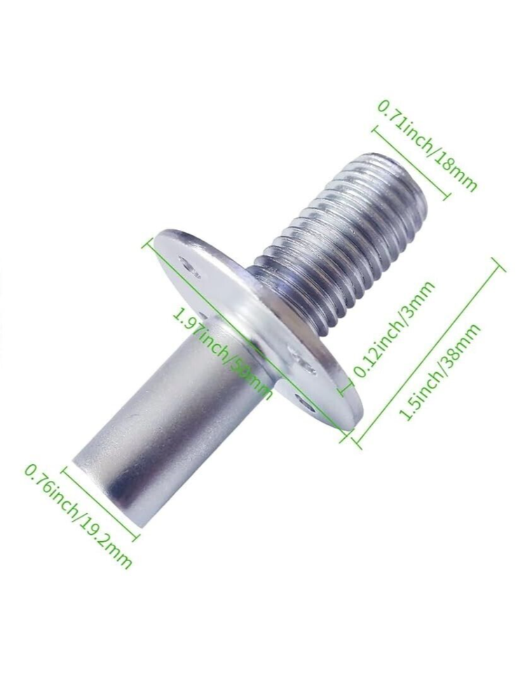 M20 Metal Bed Post Connector T-Nut Bedpost Connector Threaded Screw ...