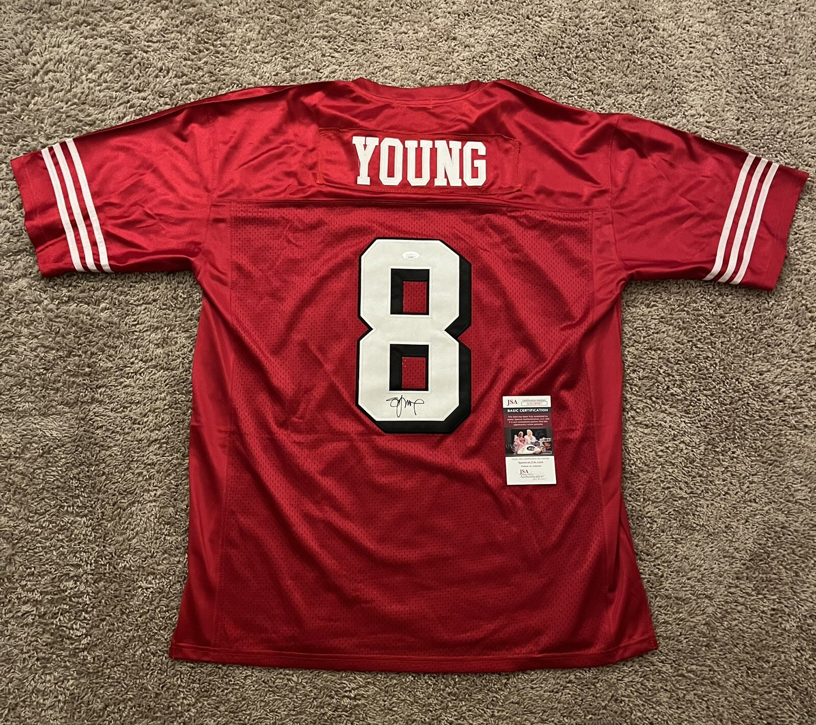 Steve Young Autographed Memorabilia | Signed Photo, Jersey ...
