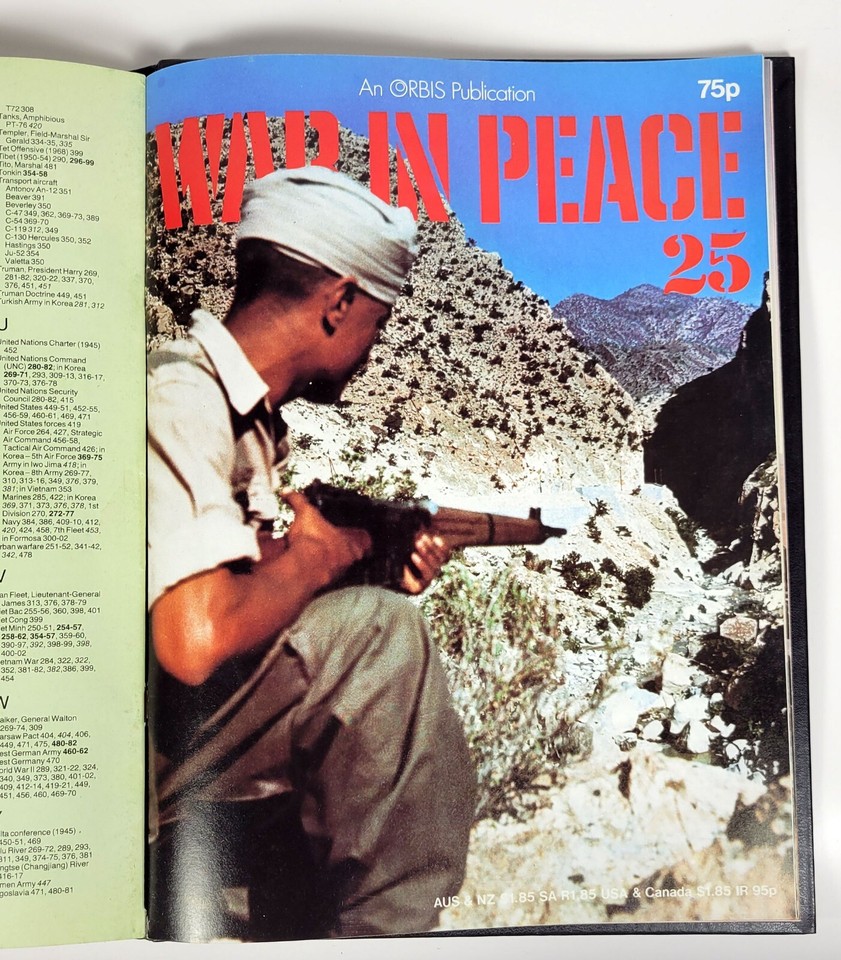 WAR IN PEACE 1983 Issues #14 - #25 Bound in Notebook Orbis Publishing ...