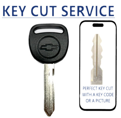 KEY CUT + CHEVROLET GM B102 Mechanical Plastic Head Key B102P (NO CHIP ...
