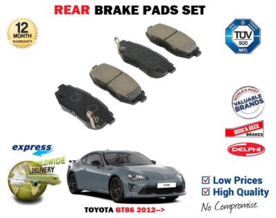 FOR TOYOTA GT86 2.0 COUPE FA20 16V 2012- NEW REAR BRAKE PADS SET | eBay