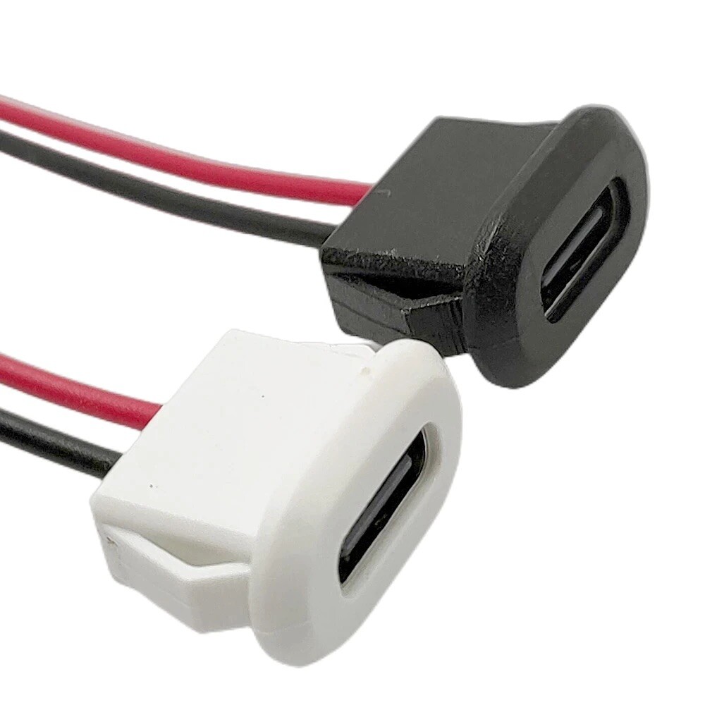 USB C Power Connector 3A Female USB-C Port Panel Mount | eBay