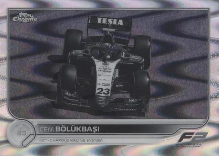 2022 Topps Chrome Formula 1 - F2 Cars Cem Bolukbasi #148 Black & White ...