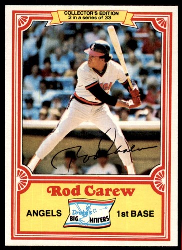 1981 Topps.Drake's Rod Carew . California Angels #2 | eBay