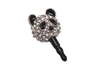 Crystal Rhinestone Dust Plug for 3.5mm Audio Port - Lovely Panda | eBay