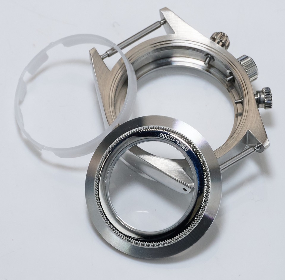 Mod Build Chronograph Watch Case Solid Stainless Steel Watch ETA Units ...