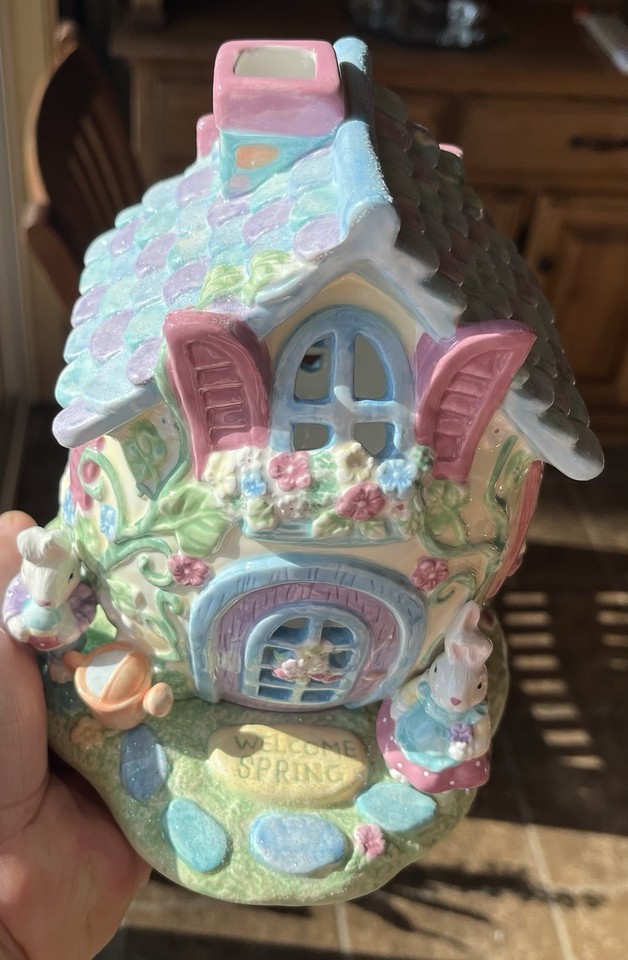 Luminous Treasures Spring Garden Tea light 2003 New In Box Very Neat ...