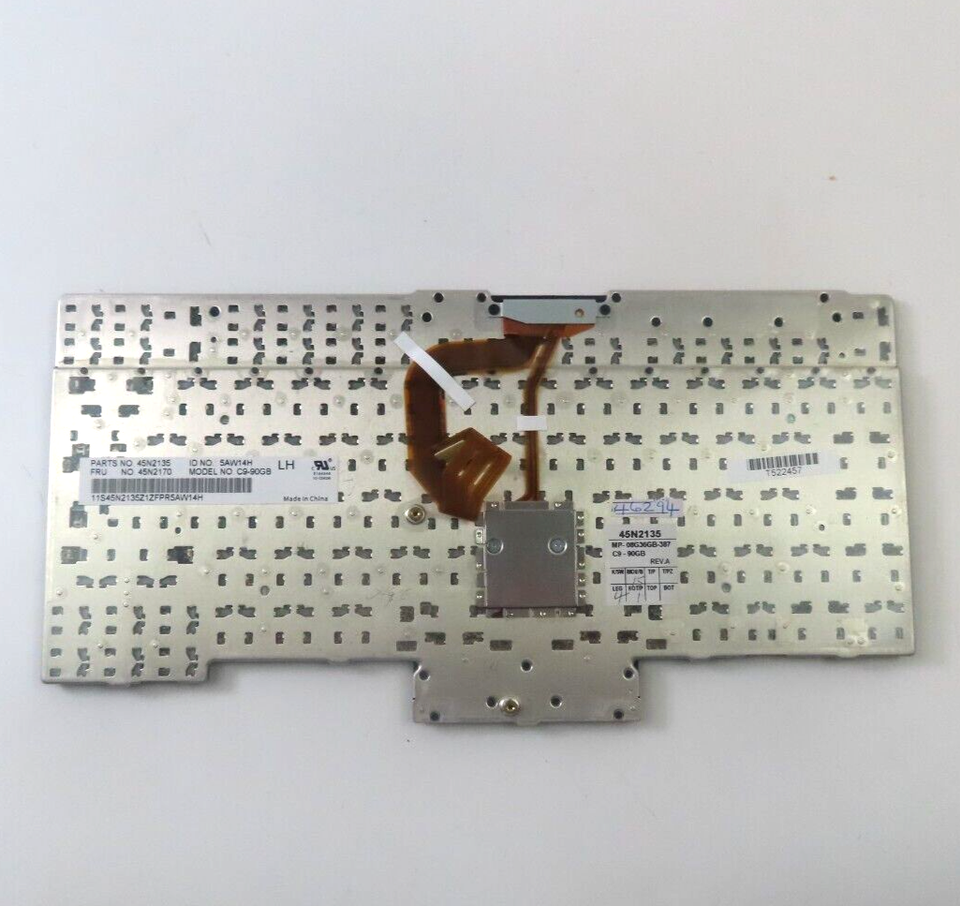 UK (with Point-Stick) Keyboard Assembly for Lenovo ThinkPad T410i, W520 ...