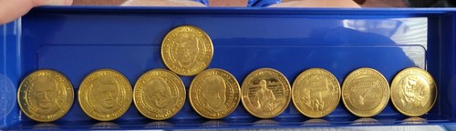 Sunoco Presidential Coin Series Set of 9 Brass, 2000 | eBay