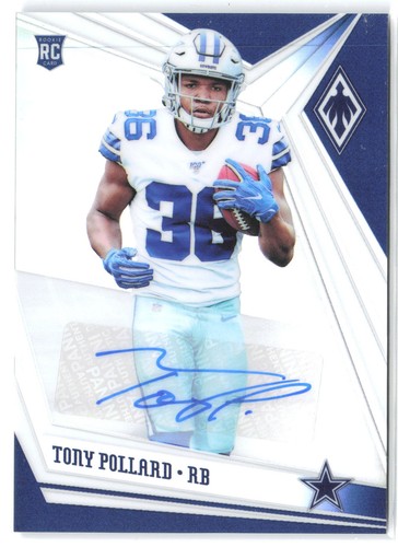 2019 Panini Phoenix #135 Tony Pollard Rookie Autographs Silver | eBay