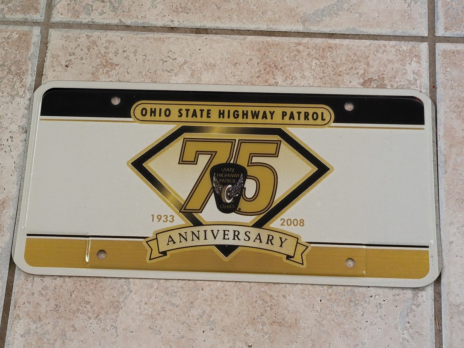 2008 Ohio State Highway Patrol Anniversary 75 Years License Plate ...