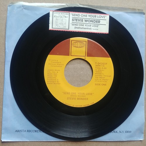 STEVIE WONDER Send One Your Love 45 7" Vinyl Record Tamla Records ...