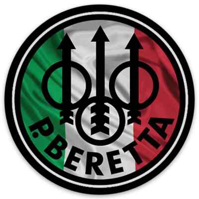 Beretta Firearms Logo Type Die Cut Round STICKER! | eBay