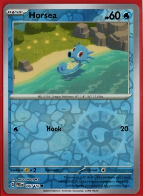 Pokémon TCG Paradox Rift - Horsea - 030/182 Reverse Holo Common Card | eBay