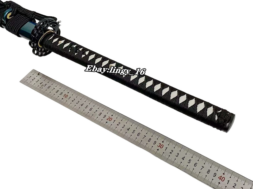 Long Handle Samurai Katana Sharp High Carbon Steel Japanese Broadsword ...