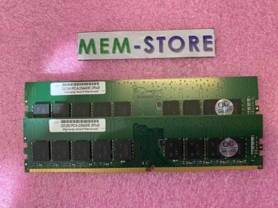64GB 2x32GB DDR4-3200 ECC UDIMM RAM Exxact 3rd AMD Ryzen form factor ...