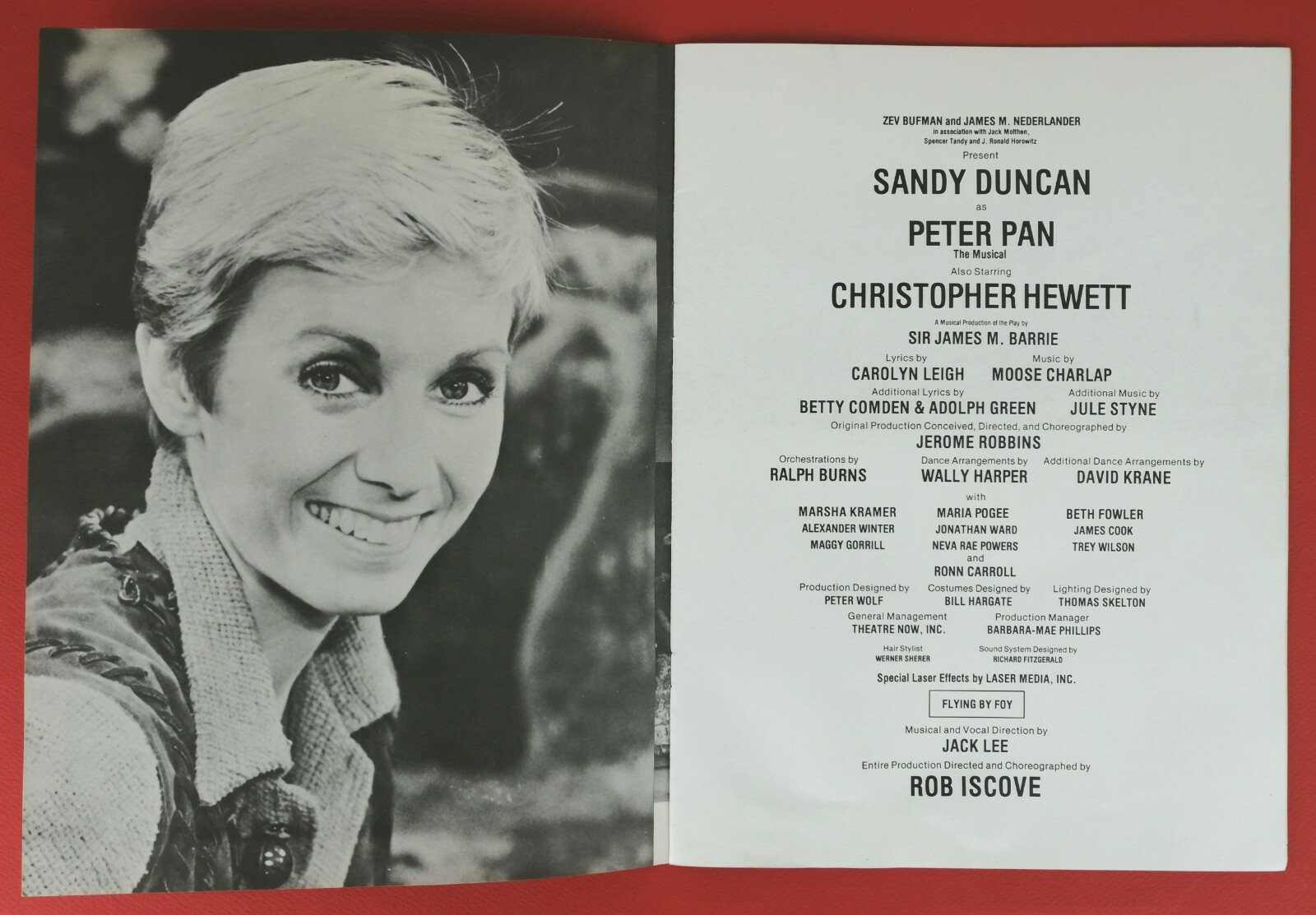 Peter Pan - Official Souvenir Program - Années 70 - Sandy Duncan - Rare ...