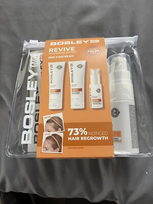 Bosley MD Revive Color Safe Starter Kit Shampoo Conditioner Thickening ...