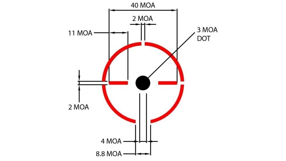 Burris FastFire 4 Multi-Reticle Reflex Red Sight 3 MOA-11 MOA Circle ...