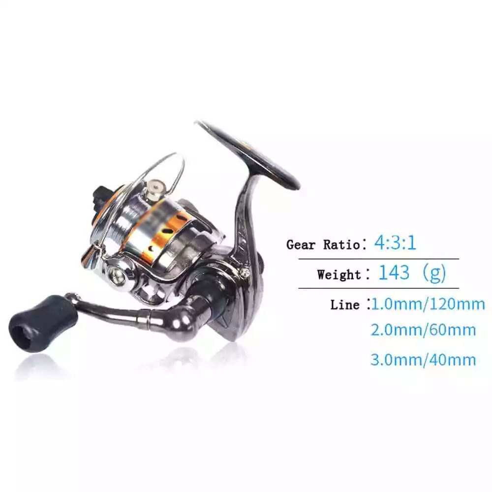 Full Metal Mini Power Small Spinning Reels Carp Raft Fishing Wheel Fish ...