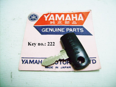 Yamaha YAS3 Ignition Switch Key Pre-Cutted no: 222 NOS AS3 MAIN STARTER ...