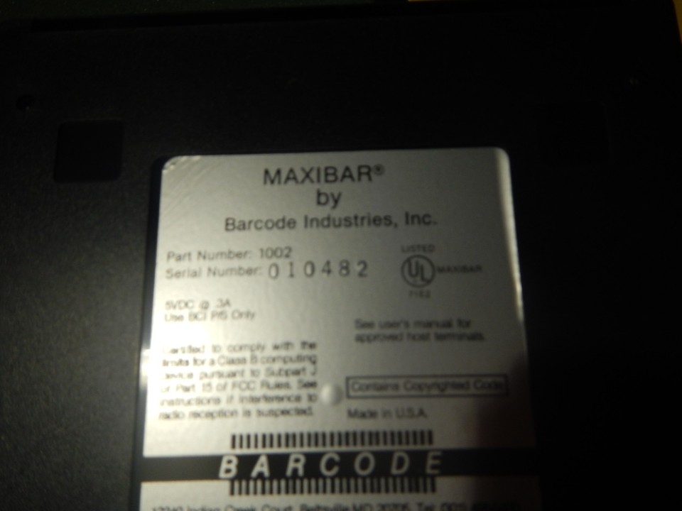 Maxibar Keyboard Wedge Decoder Model#; 1002 | eBay
