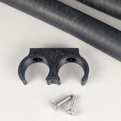 Heater Hose Dual Line Black Mount for 1 5/8" & 1 3/4" Hose with SS ...