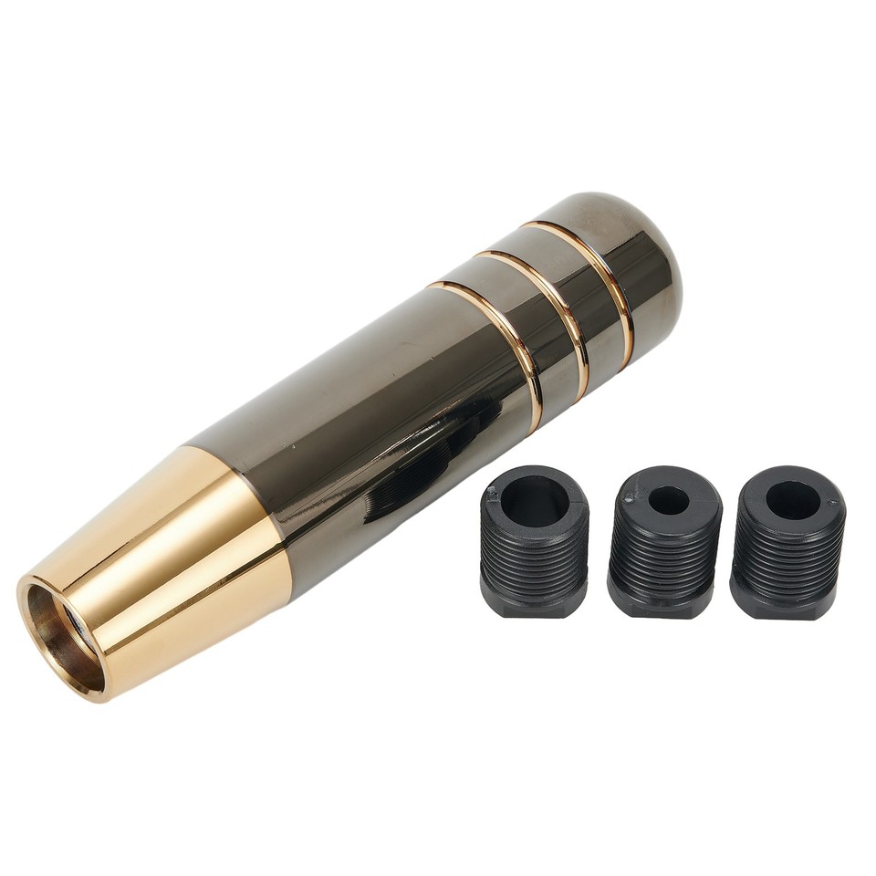 Gear Shift Knob Adapter Aluminum Alloy Black Gold Shift Knob Shifter ...