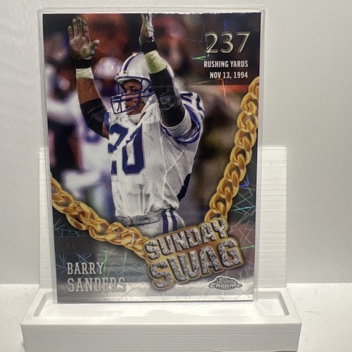 2024 Topps Chrome - Sunday Swag Barry Sanders #SS-15 Lazer Refractor ...