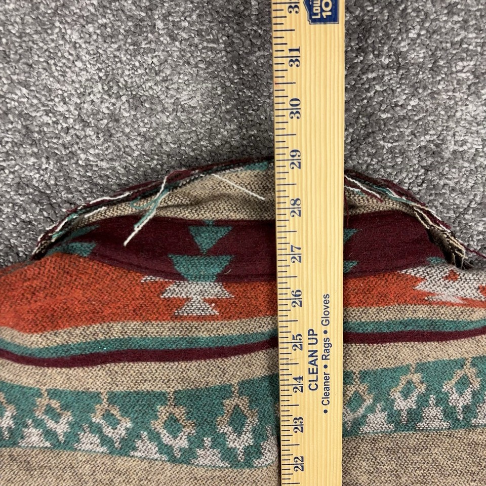 Aztec Southwestern Blanket Flannel Jacket Boho Shacket La Miel Women's ...
