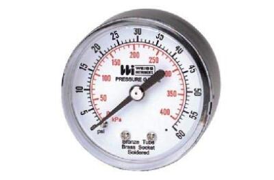 Weiss Instruments TL20-100 General Purpose Pressure Gauge 0-100 PSI | eBay