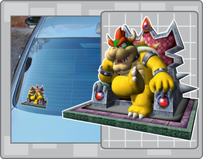 BOWSER on Throne from Super Mario Bros. Vinyl Decal #8 Car Truck Laptop ...