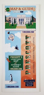 2000s Prescott Arizona Map Guide Vtg Travel Brochure AZ Hotels ...