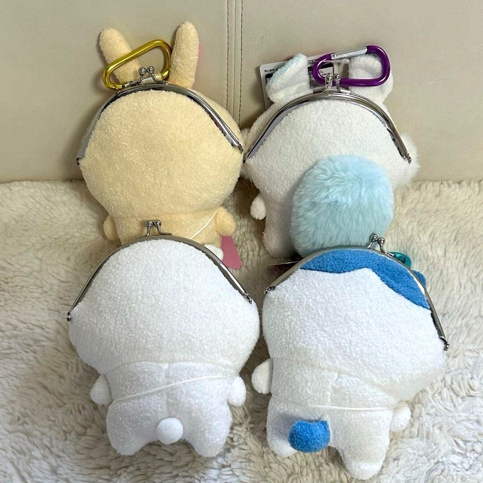 Chiikawa Pouch Plush toy Chiikawa Hachiware Usagi Momonga Set of 4 ...