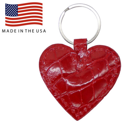 Red Shiny Genuine Alligator Key Fob - USA | eBay
