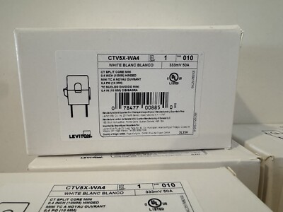lot of 10 NIB Leviton CTV5X-WA4, 50A, 0.333V, Split Core Mini CT, ID ...