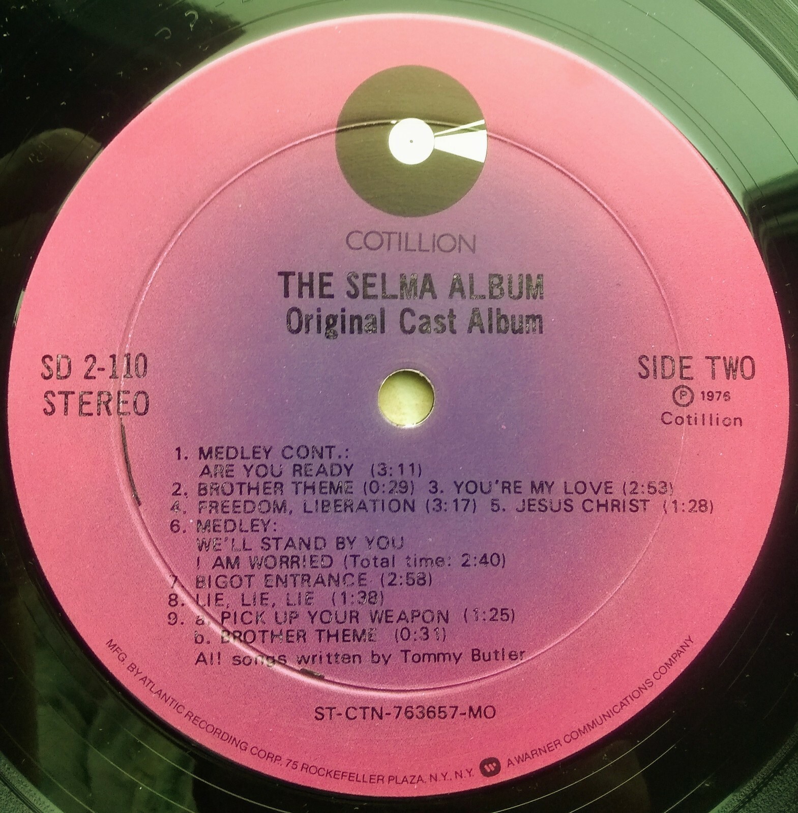 'The SELMA Album' Orig Cast 2X LP Cotillion SD 2-110 Stereo 1976 GF MLK ...