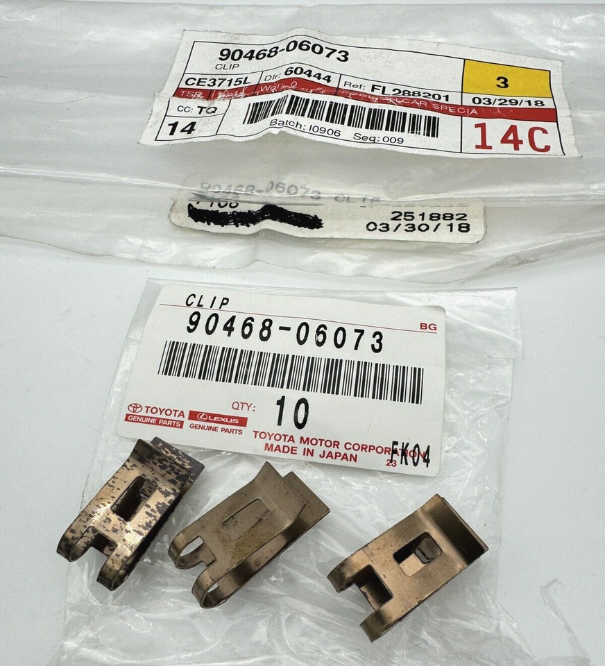 Genuine OEM TOYOTA 90468-06073 Fan Shroud Clip (LOT OF 3) for 95-00 ...