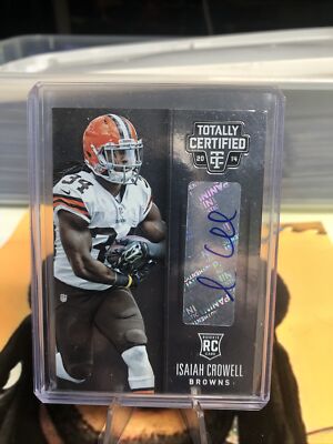 2014 Panini Totally Certified ISAIAH CROWELL Autograph RC Auto Rookie ...