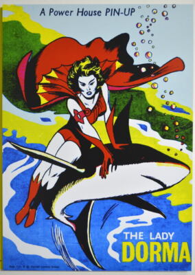 POWER PIN-UP Print - The LADY DORMA Vintage Art Marvel UK Distribution ...