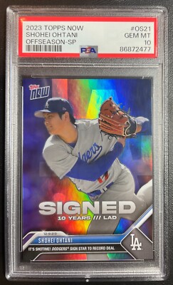 2023 Topps Now OFFSEASON Shohei Ohtani #OS21 PSA 10 Los Angeles Dodgers SP | eBay