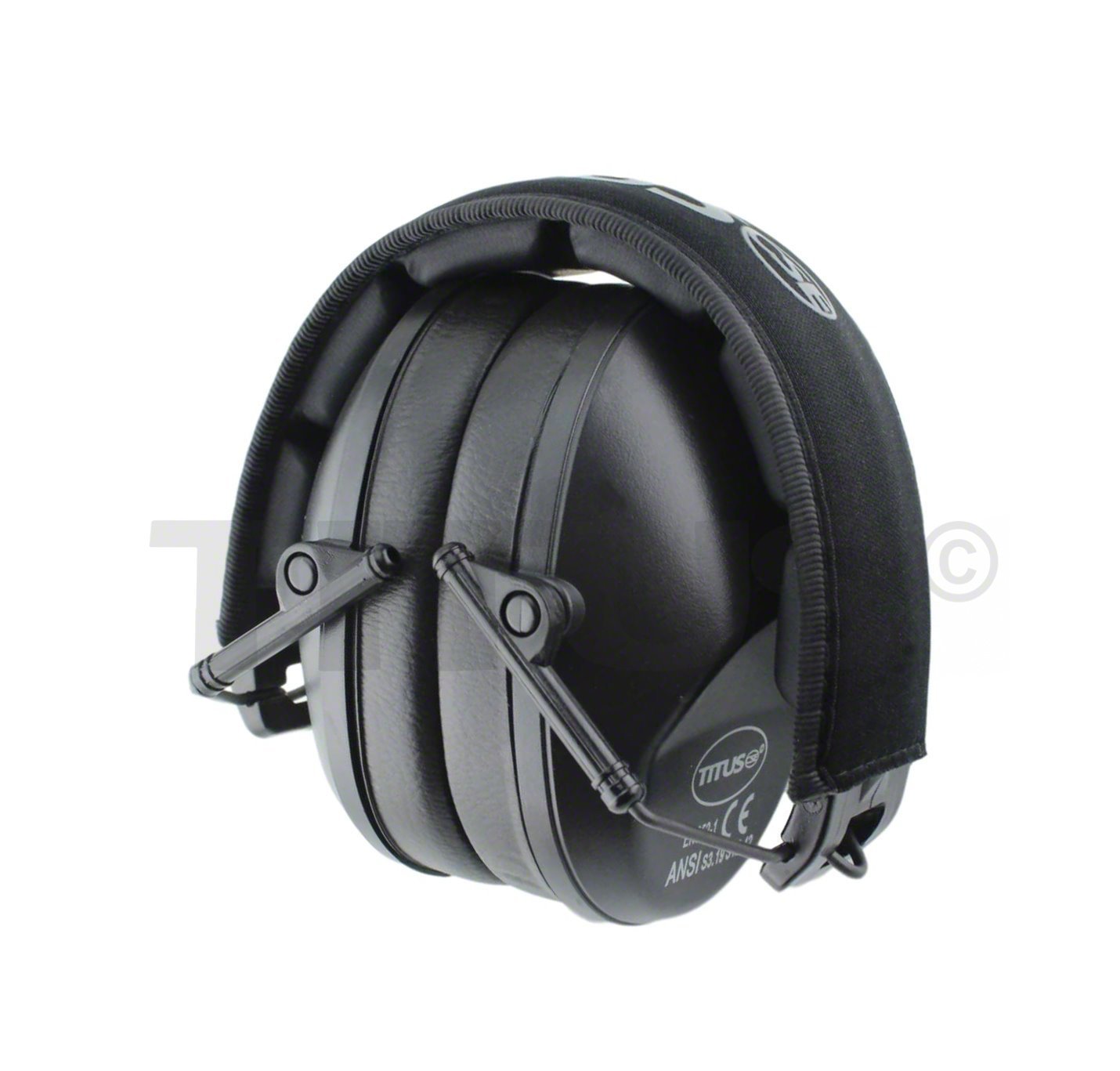 Low Profile Black Ear Muffs Hearing Noise Reduction Protection Shooting ...