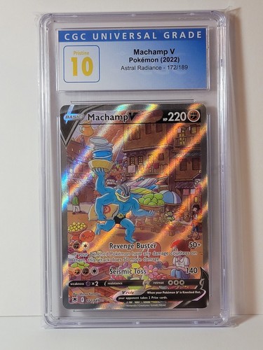 Pokemon Astral Radiance Machamp V #172 Pristine 10 | eBay