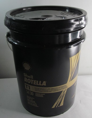 NEW 5-GALLON BUCKET SHELL ROTELLA T1 SAE 30 HEAVY DUTY DIESEL ENGINE ...