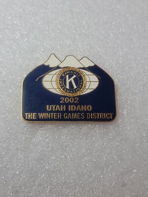 Kiwanis International 2002 Utah Idaho The Winter Games District Enamel ...