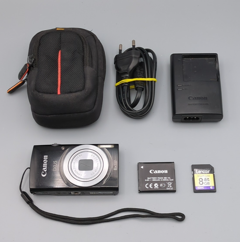 Canon IXUS 145 16,0MP Digital Compact Camera 8x Zoom Black, Charger, SD ...